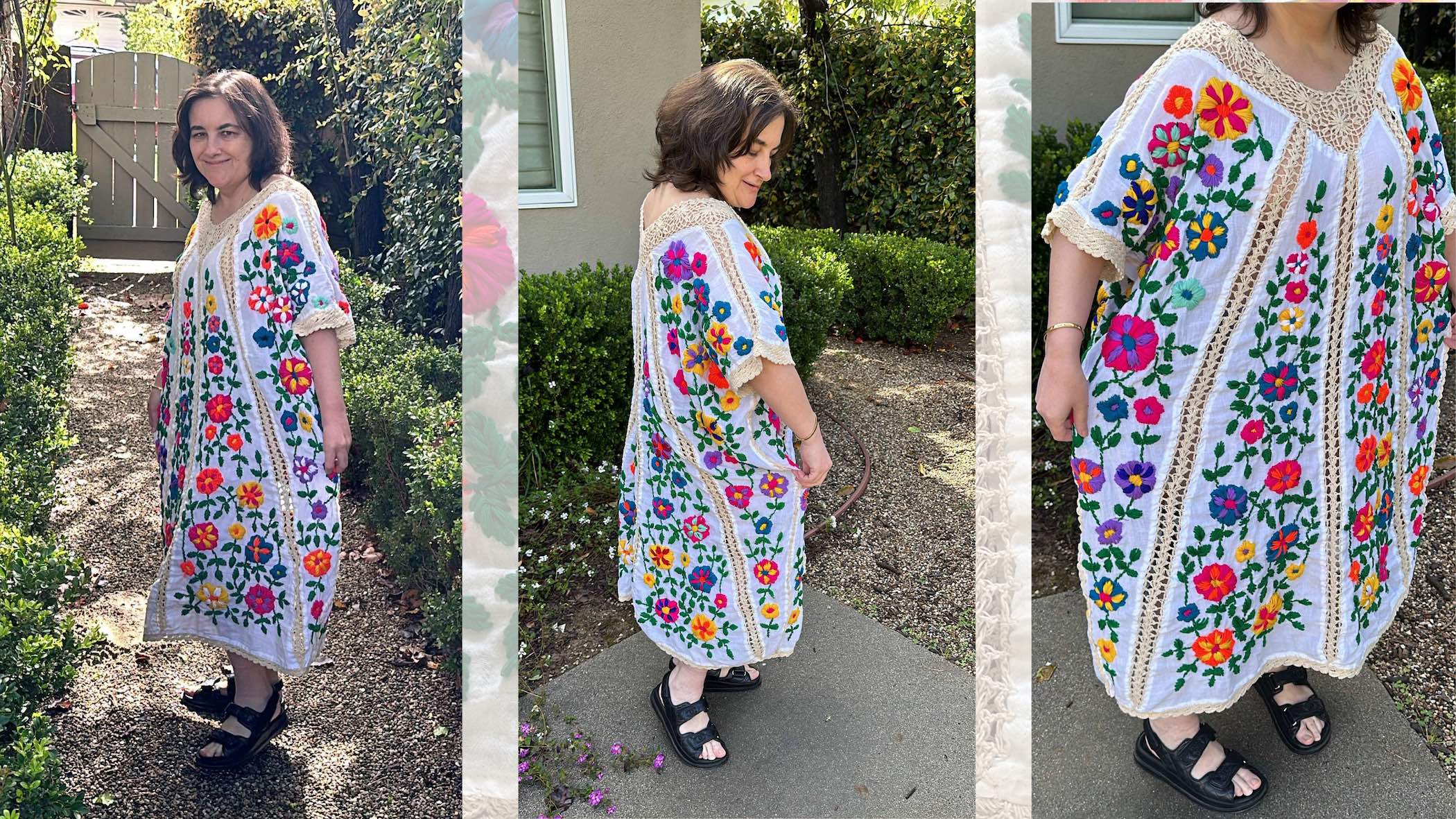 Petite Friendly Free People x MOMO Bella Flor Embroidered Kaftan ...